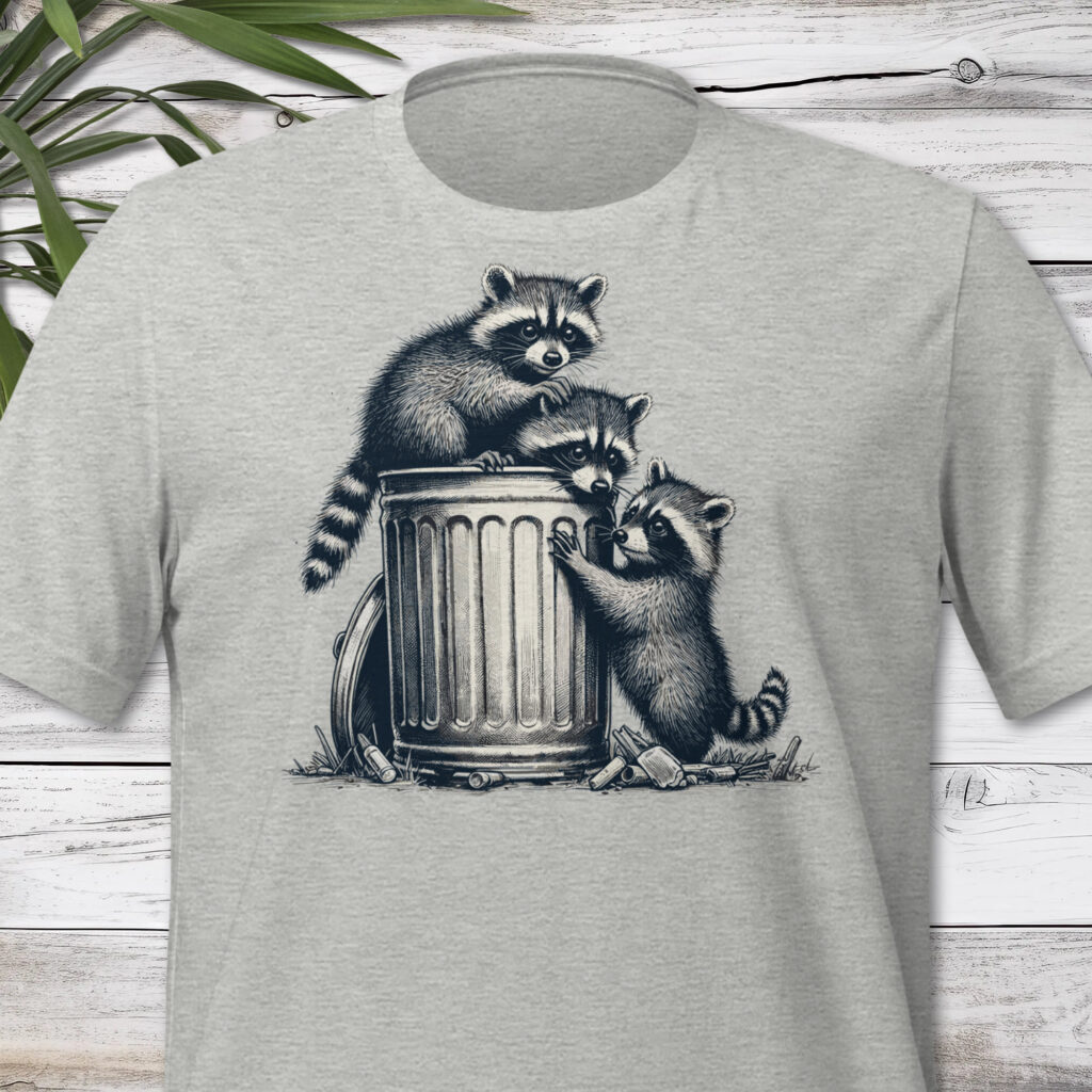 Raccoon T-shirt, Three’s a Crowd – Wilder By Design